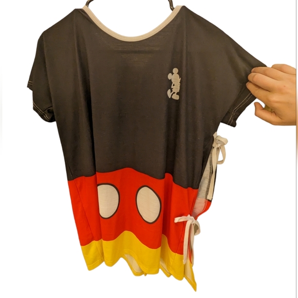 Disney | Tops | Disney Logo Mickey Wrap Tshirtcover Up Sz Medium | Poshmark